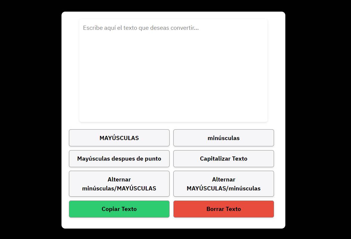 Convertir Texto de MAYÚSCULAS a Minúsculas Online Gratis