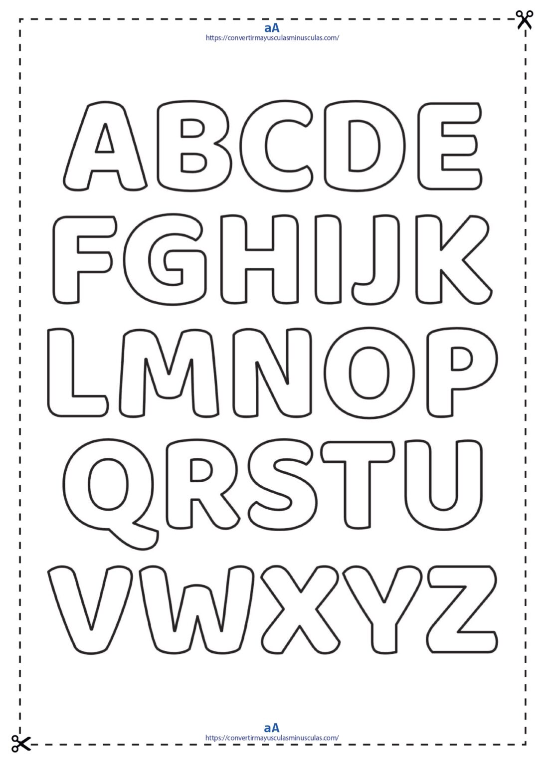 ᐅ Abecedario Mayúsculas Estilo Globo Para Imprimir【PDF】 ️2026