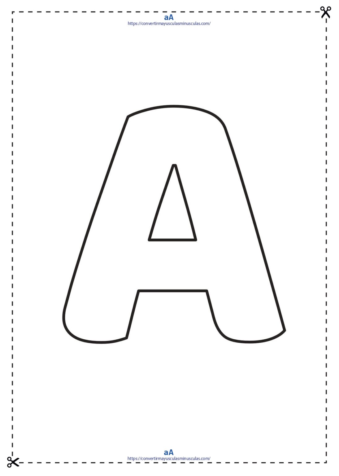 ᐅ Letra A Mayúscula Estilo Globo Para Imprimir【PDF】 ️2026