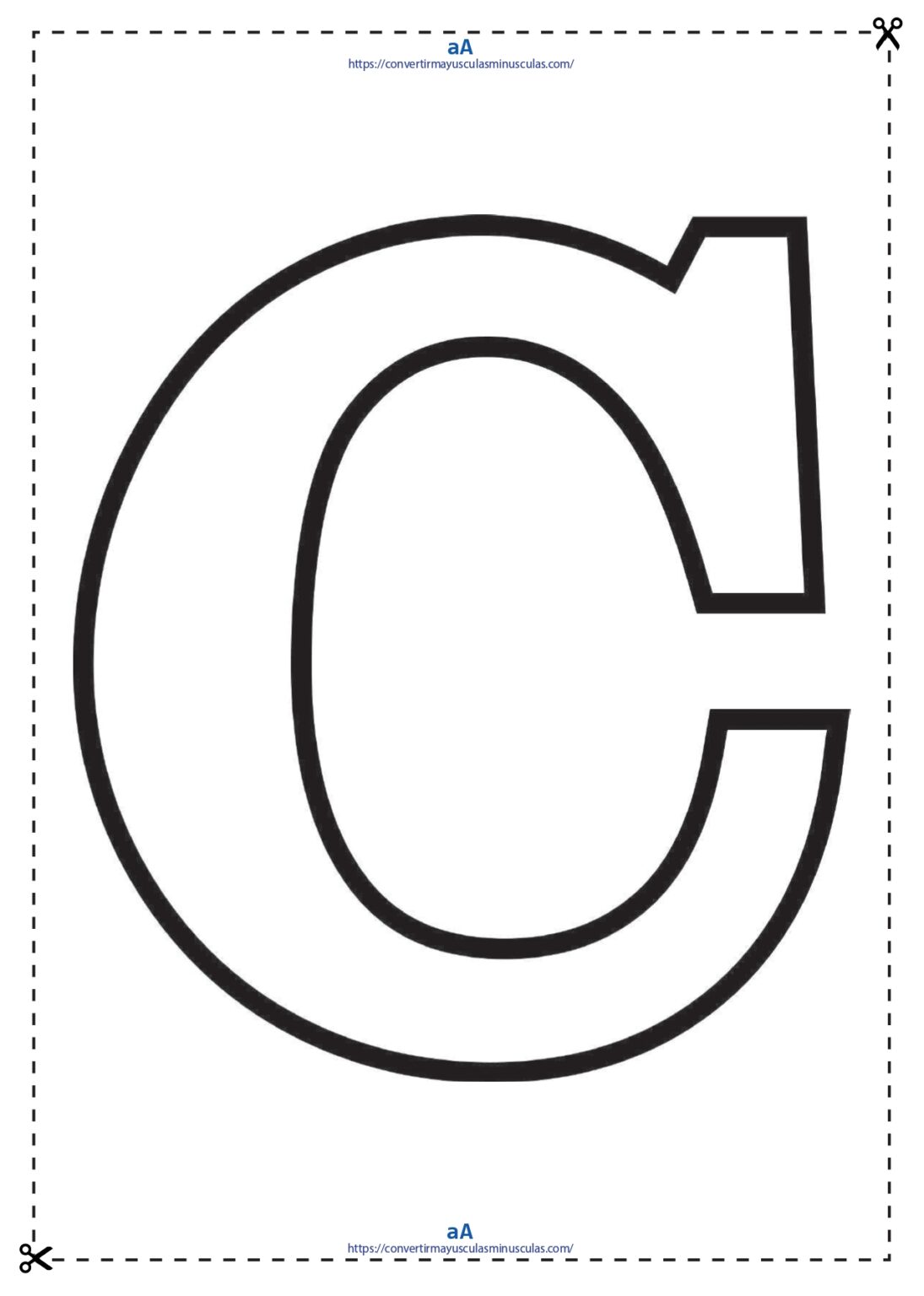 ᐅ Letra C Mayúscula Estilo Clásico Para Imprimir【PDF】 ️2024