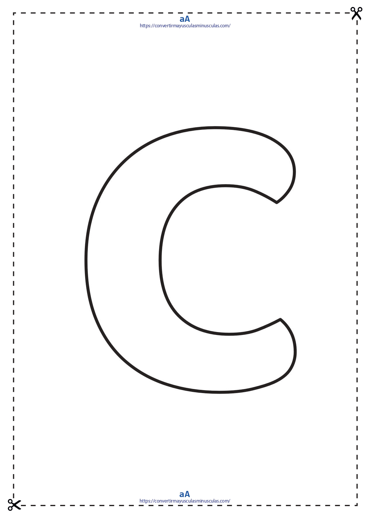 ᐅ Letra C Mayúscula Estilo Globo Para Imprimir【PDF】 ️2025