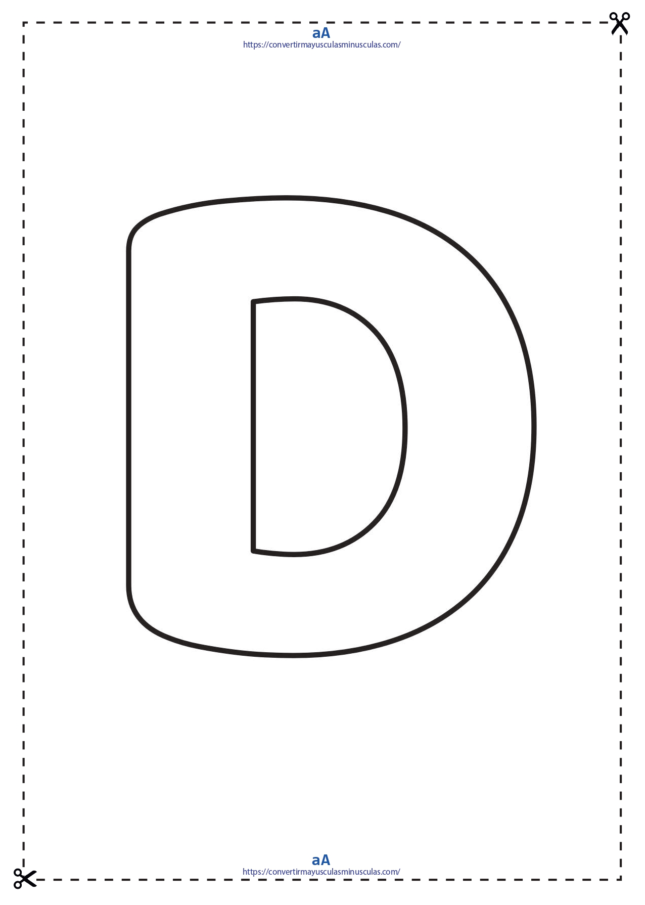 ᐅ Letra D Mayúscula Estilo Globo Para Imprimir【PDF】 ️2024