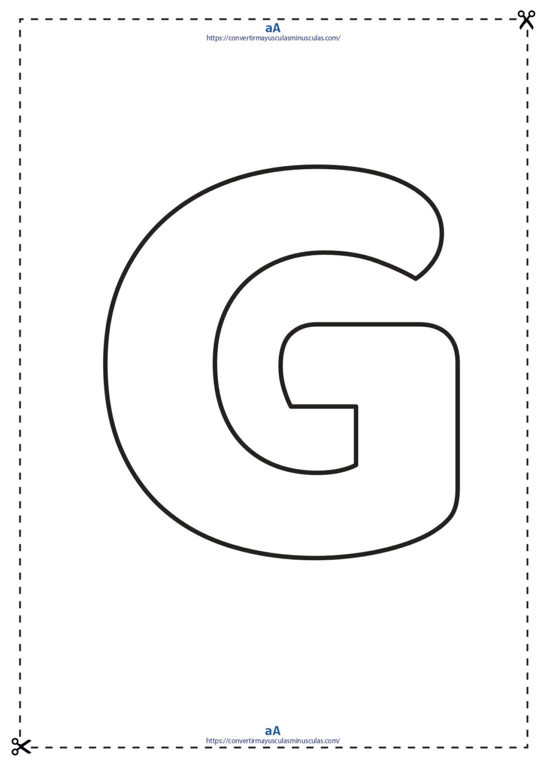 ᐅ Letra G Mayúscula Estilo Globo Para Imprimir【PDF】 ️2024