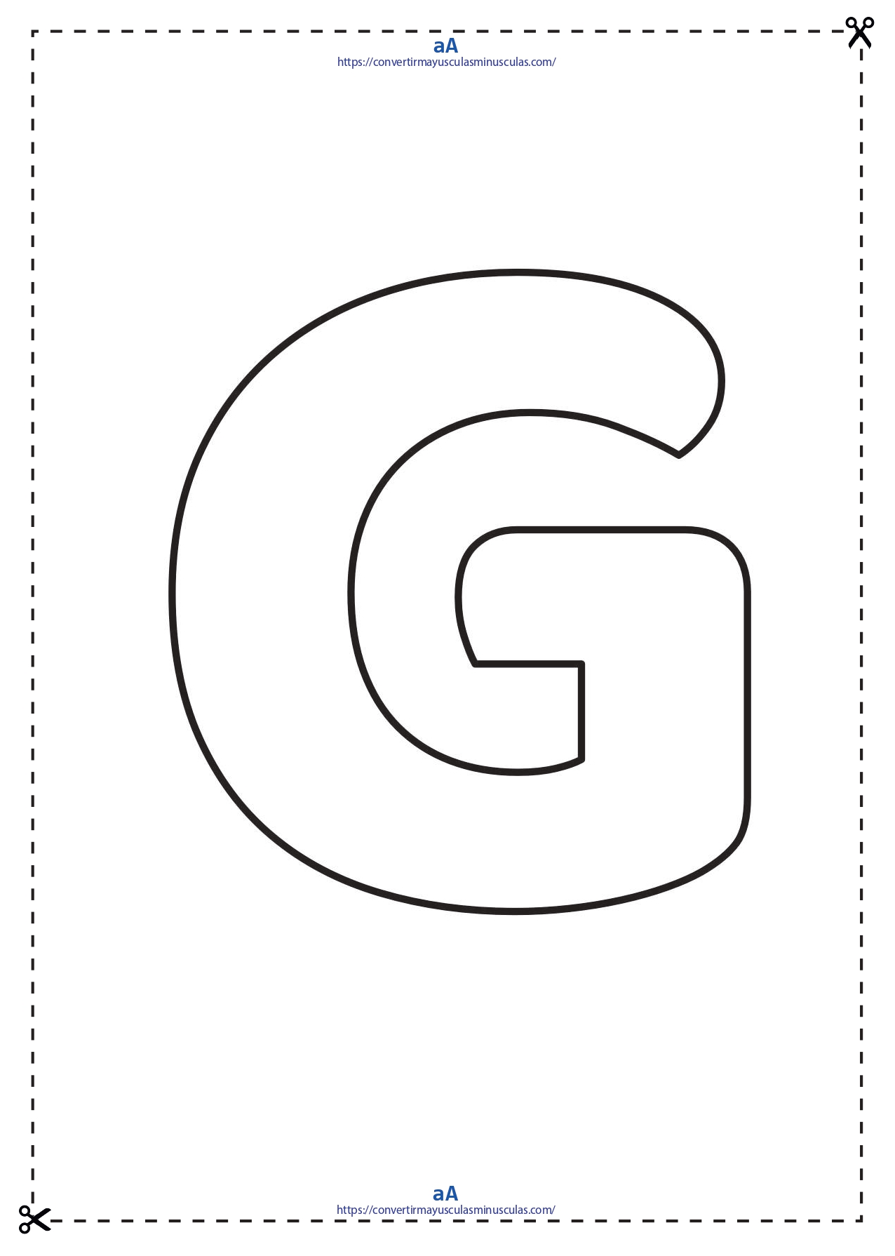 ᐅ Letra G Mayúscula Estilo Globo Para Imprimir【PDF】 ️2024