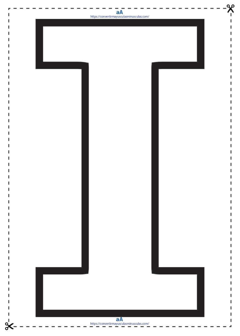 ᐅ Letra I Mayúscula Estilo Clásico Para Imprimir【PDF】 ️2024