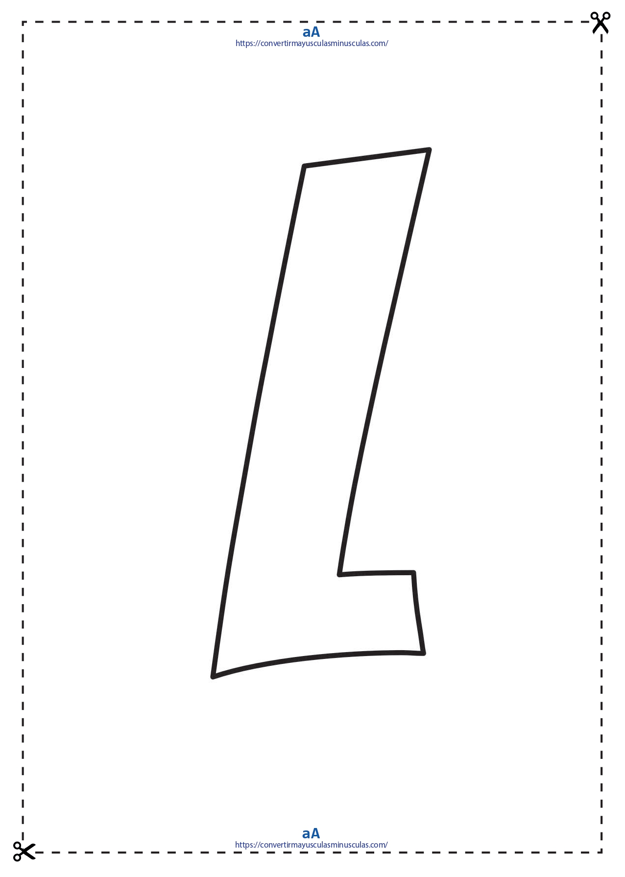 ᐅ Letra L Mayúscula Estilo Cómic Para Imprimir【PDF】 ️2024