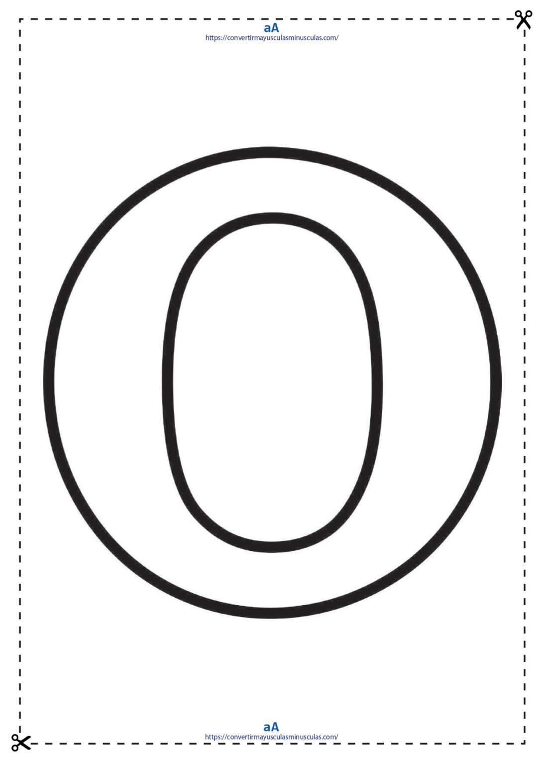 ᐅ Letra O Mayúscula Estilo Clásico Para Imprimir【PDF】 ️2024