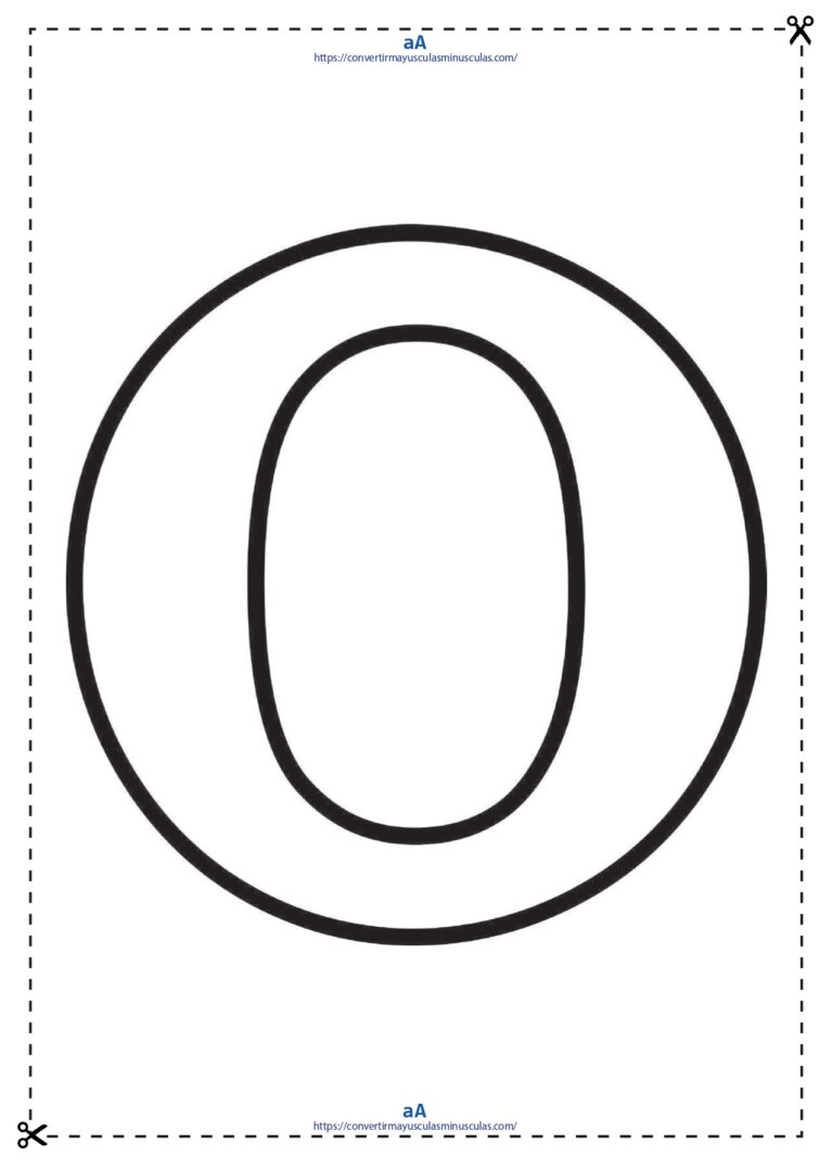 ᐅ Letra O Mayúscula Estilo Clásico Para Imprimir【PDF】 ️2024