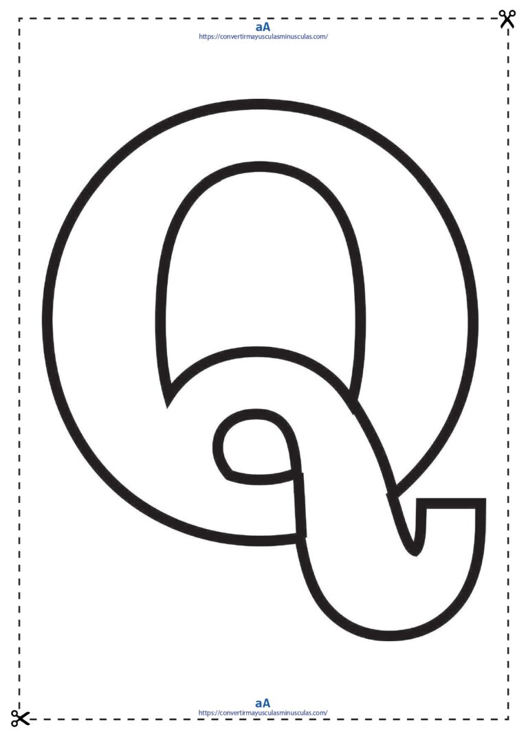 ᐅ Letra Q Mayúscula Estilo Clásico Para Imprimir【PDF】 ️2026