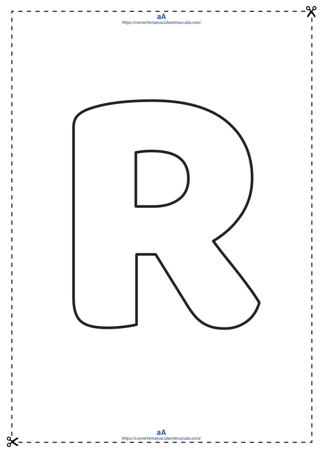 ᐅ Letra R Mayúscula Estilo Globo Para Imprimir【PDF】 ️2024
