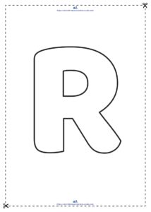 ᐅ Letra R Mayúscula Estilo Globo Para Imprimir【PDF】 ️2024