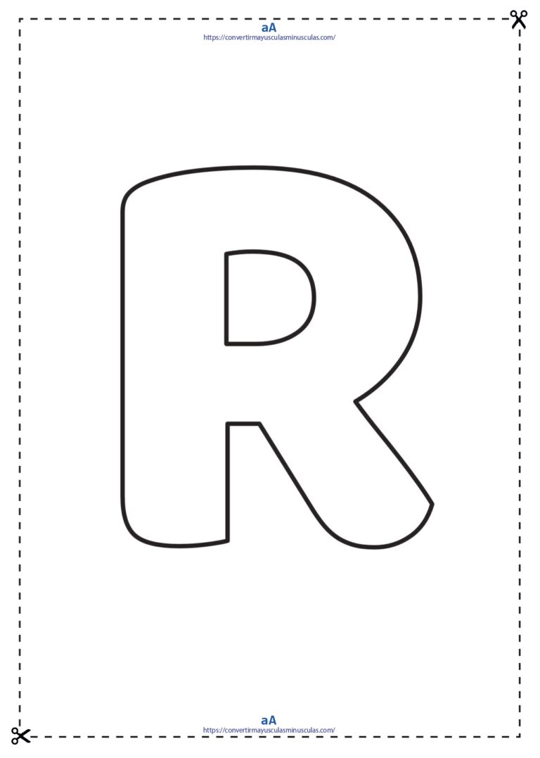 ᐅ Letra R Mayúscula Estilo Globo Para Imprimir【PDF】 ️2024
