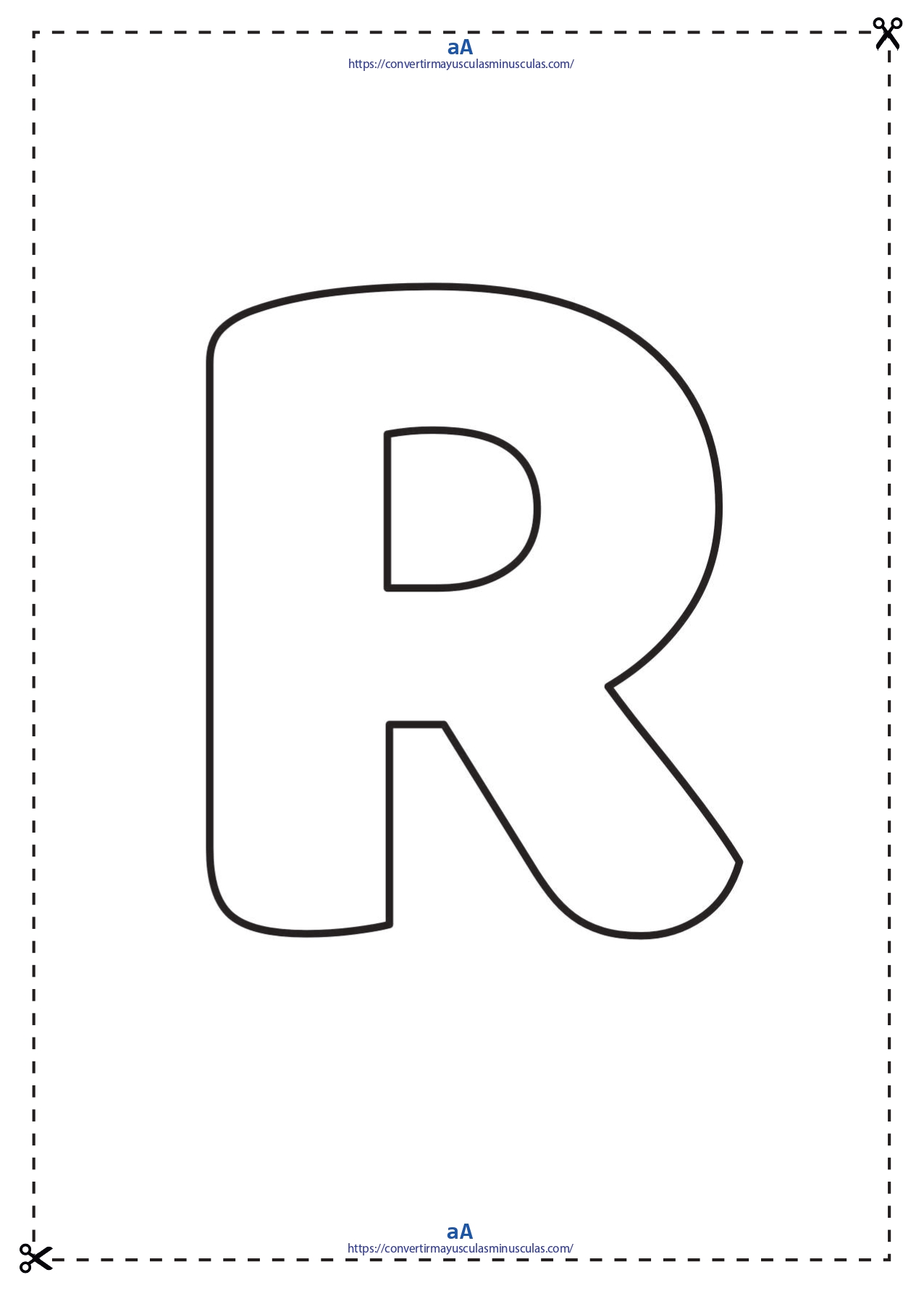 ᐅ Letra R Mayúscula Estilo Globo Para Imprimir【PDF】 ️2024