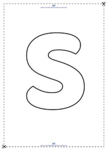 ᐅ Letra S Mayúscula Estilo Globo Para Imprimir【PDF】 ️2024