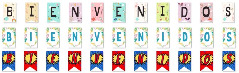 ᐅ Letras de Bienvenidos para imprimir en PDF ️ 2024