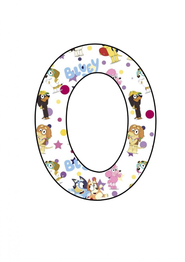 Letras de Bluey para Imprimir 🐶 Fuentes y Moldes en PDF